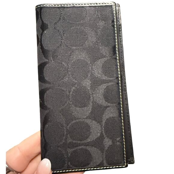 Coach | Bags | Coach Check Book Cover Leather Inside | Poshmark